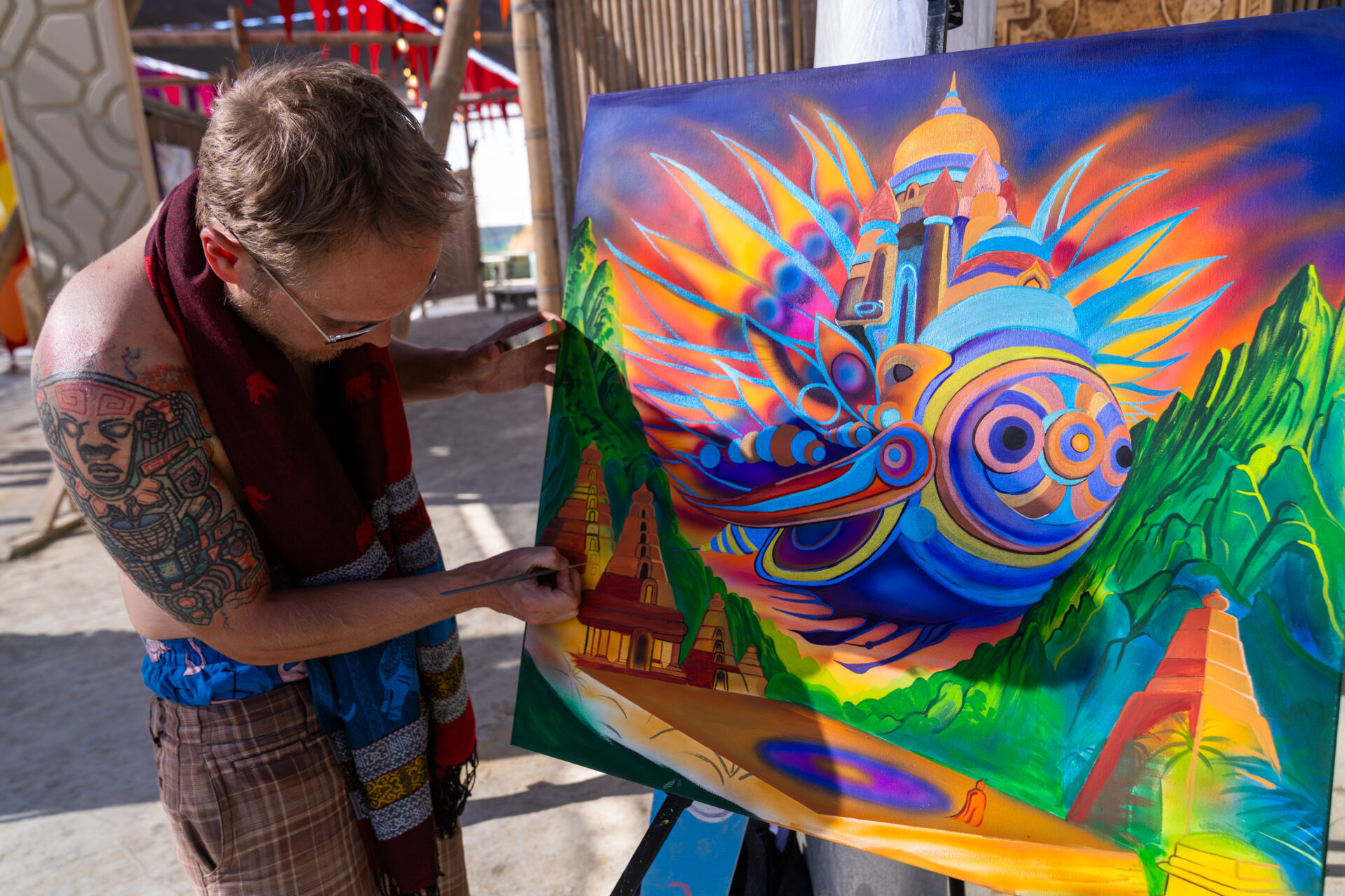 Creating Center Camp Art – Burning Man Project